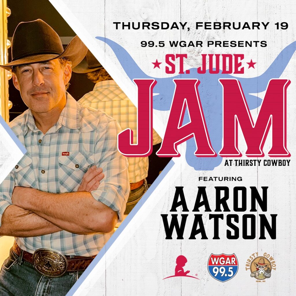 Aaron Watson to perform at WGAR St. Jude Jam – Cleveland Country Magazine